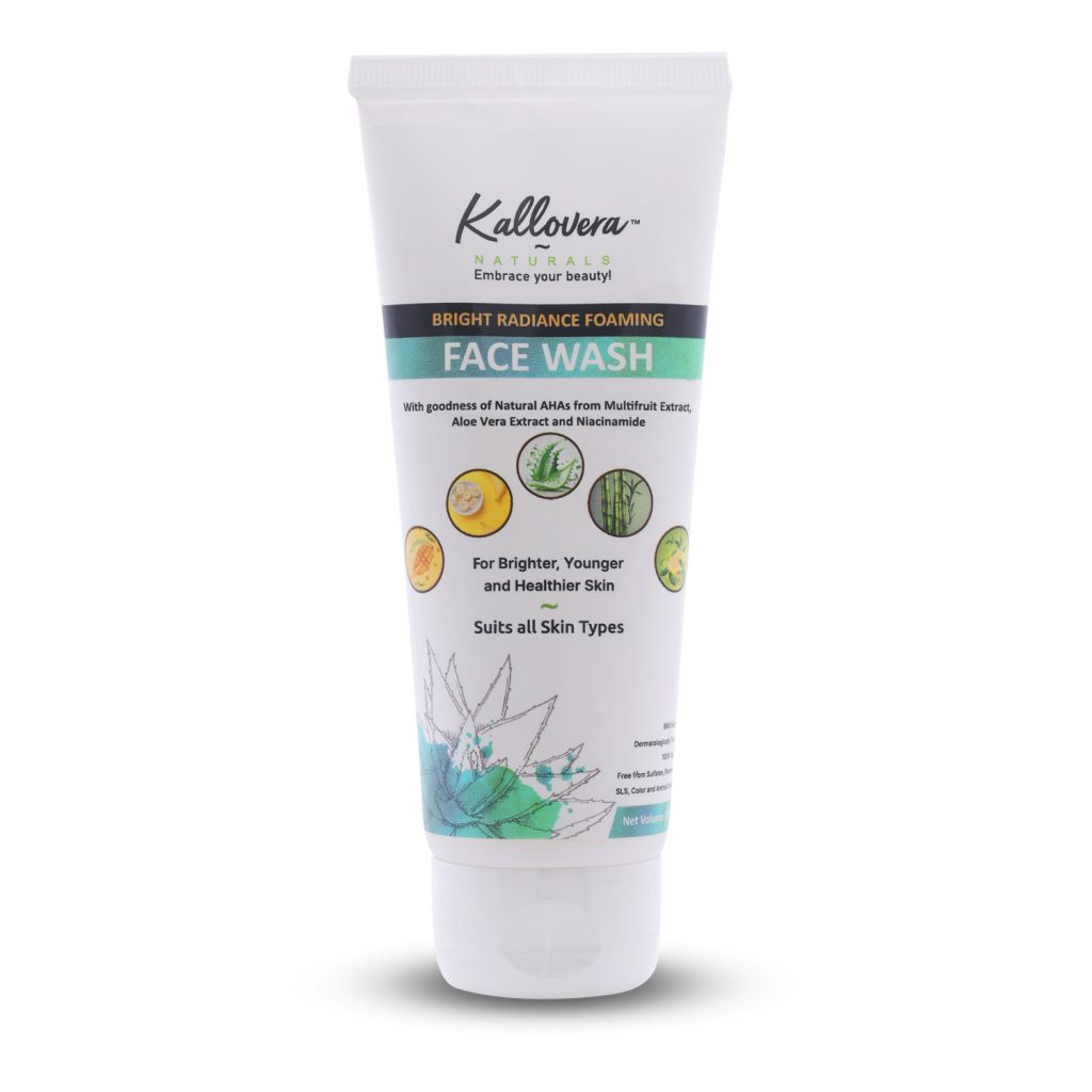 BRIGHT RADIANCE FOAMING FACE WASH - Kallovera